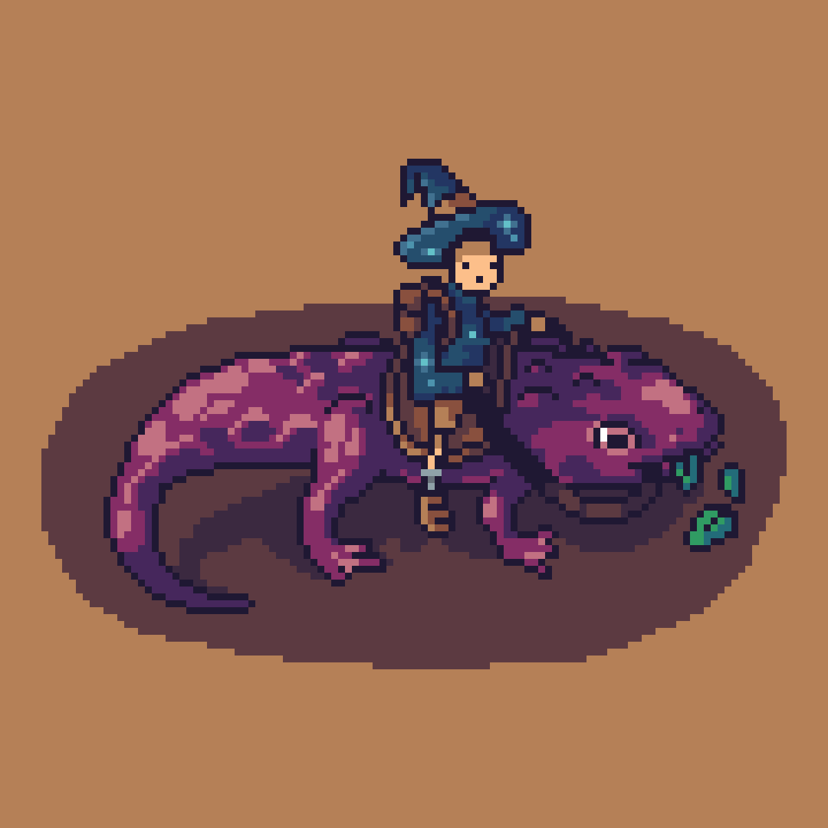 Pixilart - Salamander Wizzard by Alpha6