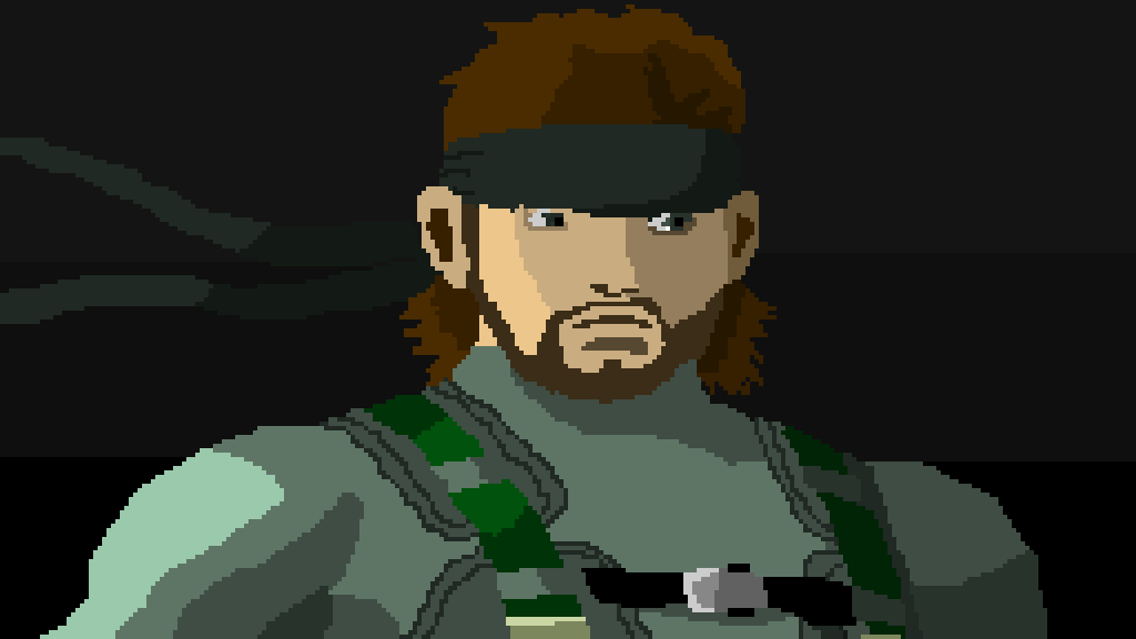 Pixilart - Solid Snake (Metal Gear) by Eternal