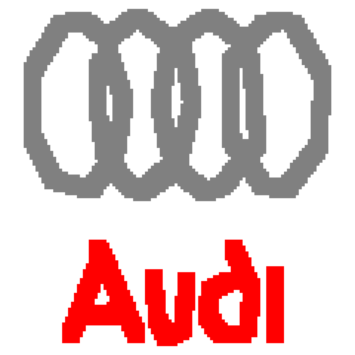 Pixilart - awesome Audi logo!! by tornadolucas777