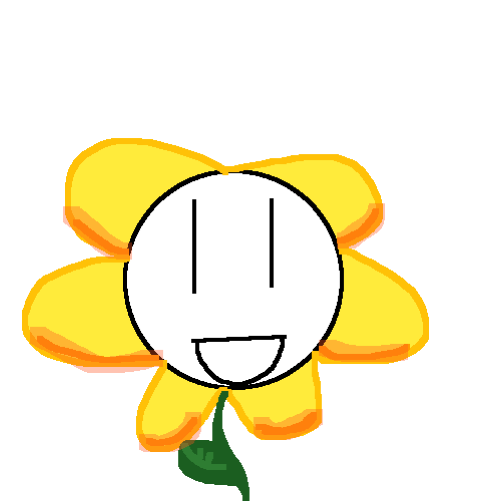 Pixilart - Flowey the flower by Purplesnow