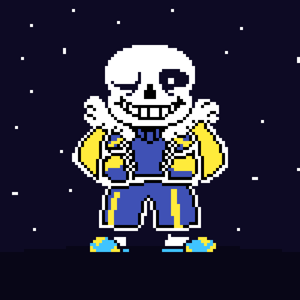 Pixilart - outertale sans by useless-link