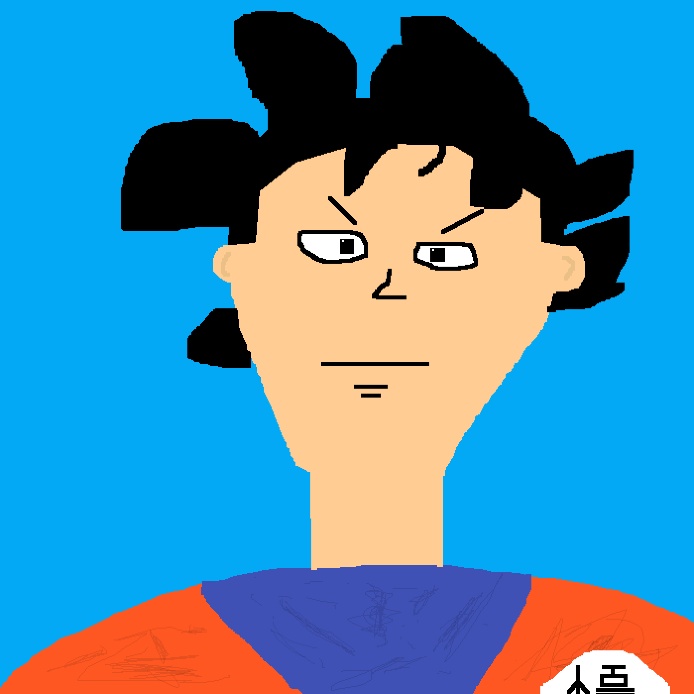 Pixilart - terrible goku by atobin0002