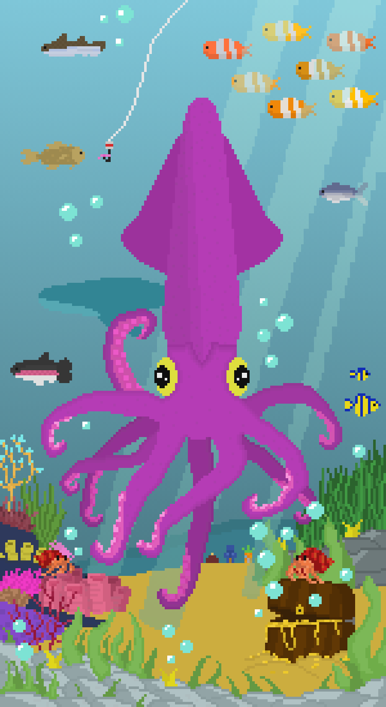 Pixilart - Squidy Da Squid by DerpyBBUnit