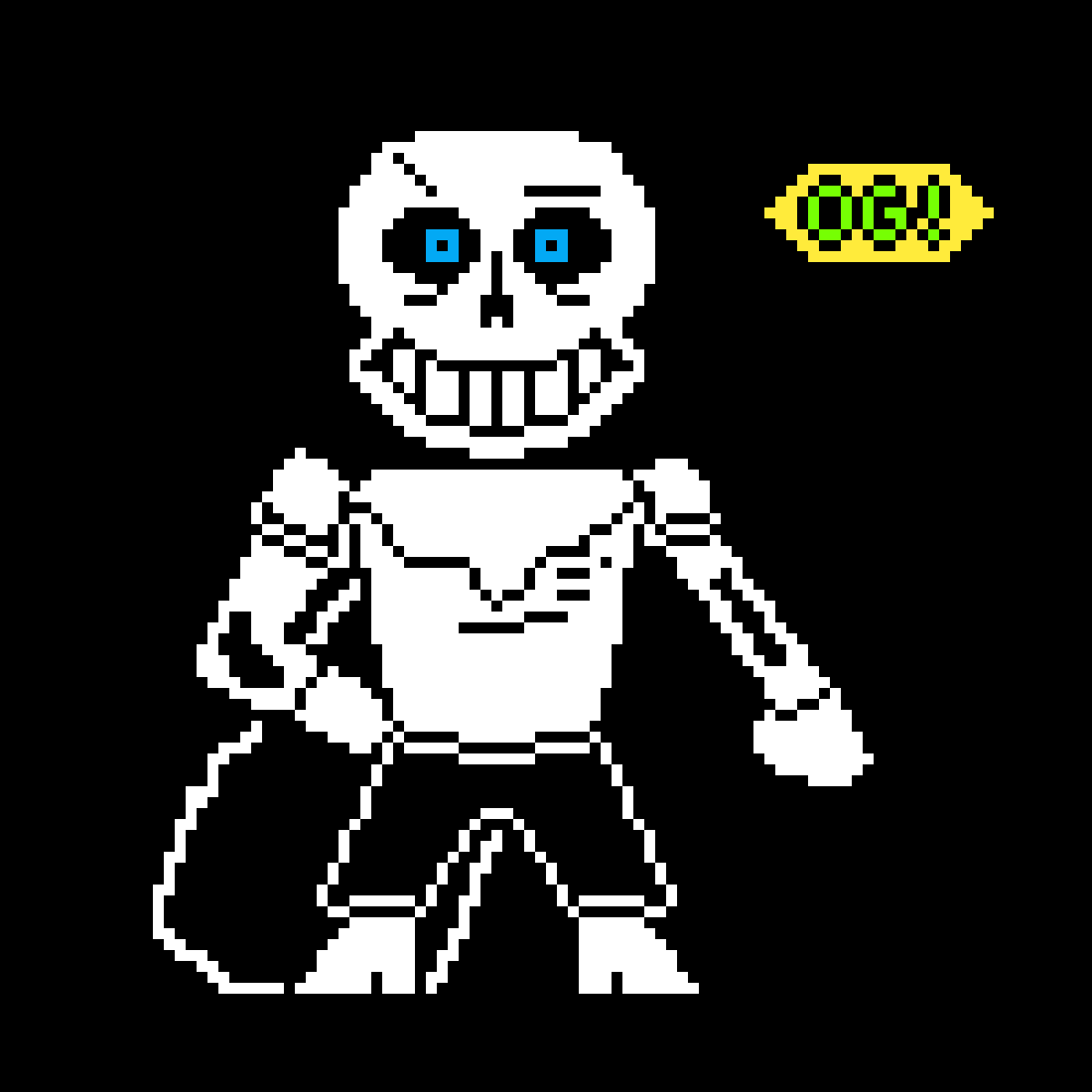 Pixilart - my custom swap sans by 0gamer2000