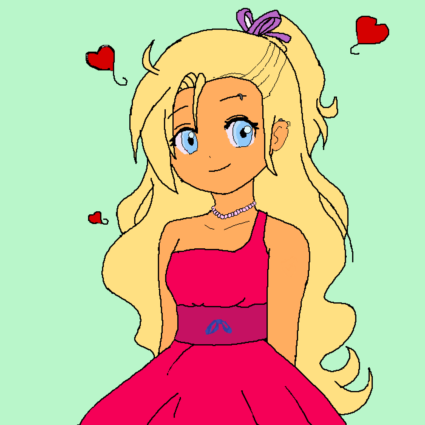 Editing cute girl - Free online pixel art drawing tool - Pixilart