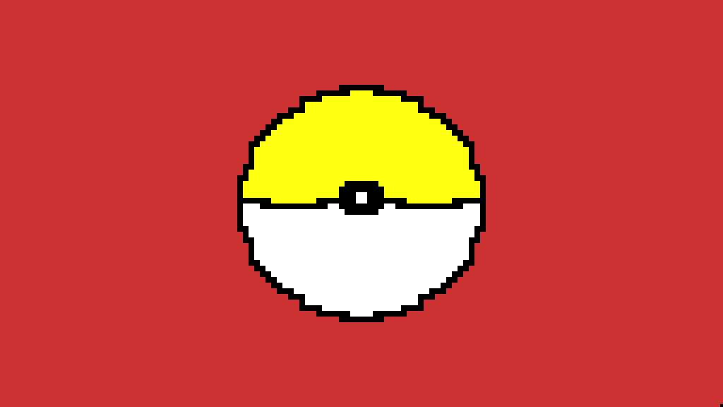 Editing pokeball my version - Free online pixel art drawing tool - Pixilart