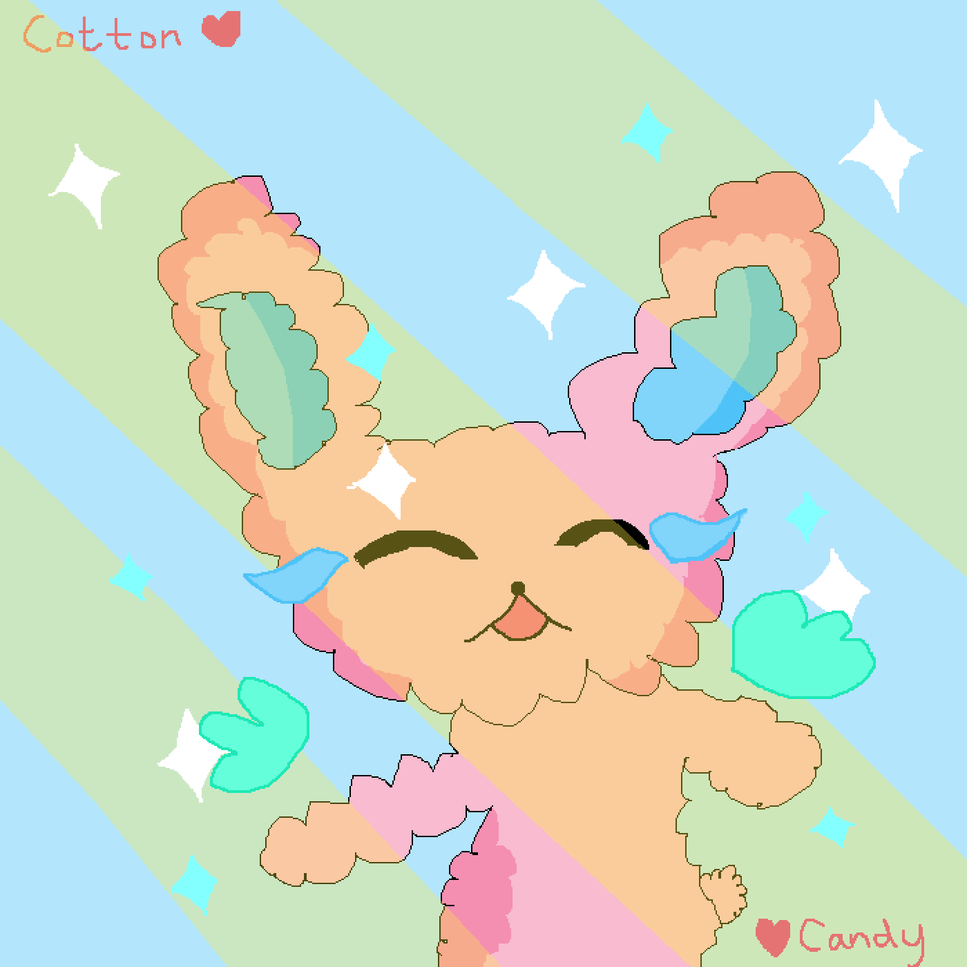Pixilart - Cotton Candy by Bxbble-Drawz