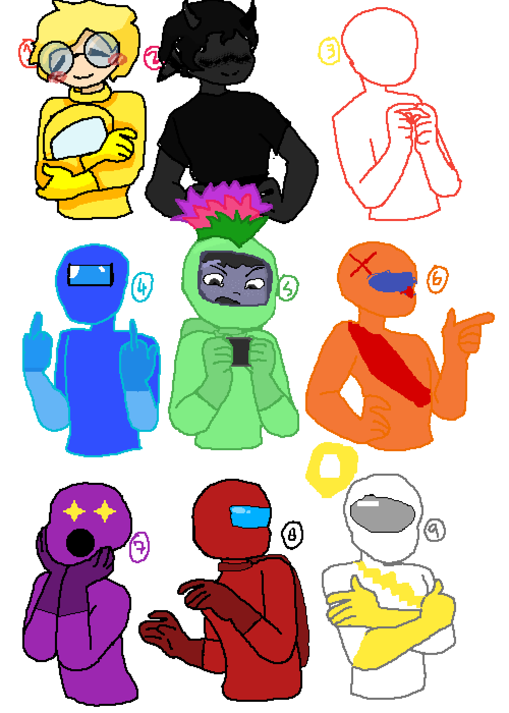 Editing among us - Free online pixel art drawing tool - Pixilart