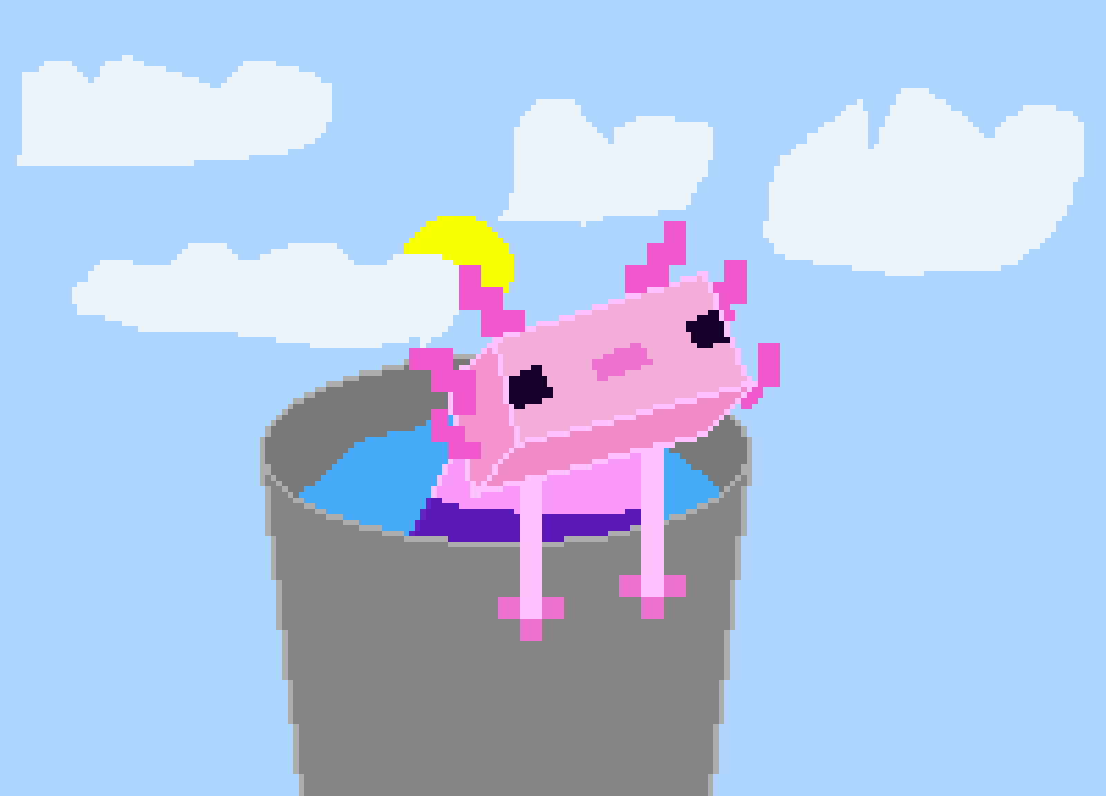 Pixilart - Minecraft Axolotl by TheShadowFurry