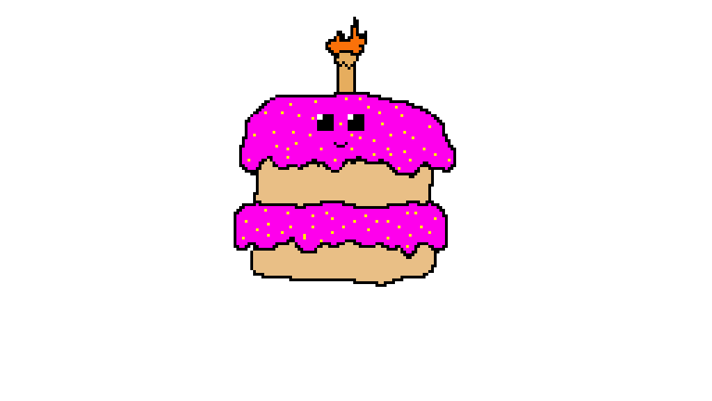 Pixilart - Cake ---- (sprite one) by STMSPRITEMAKER