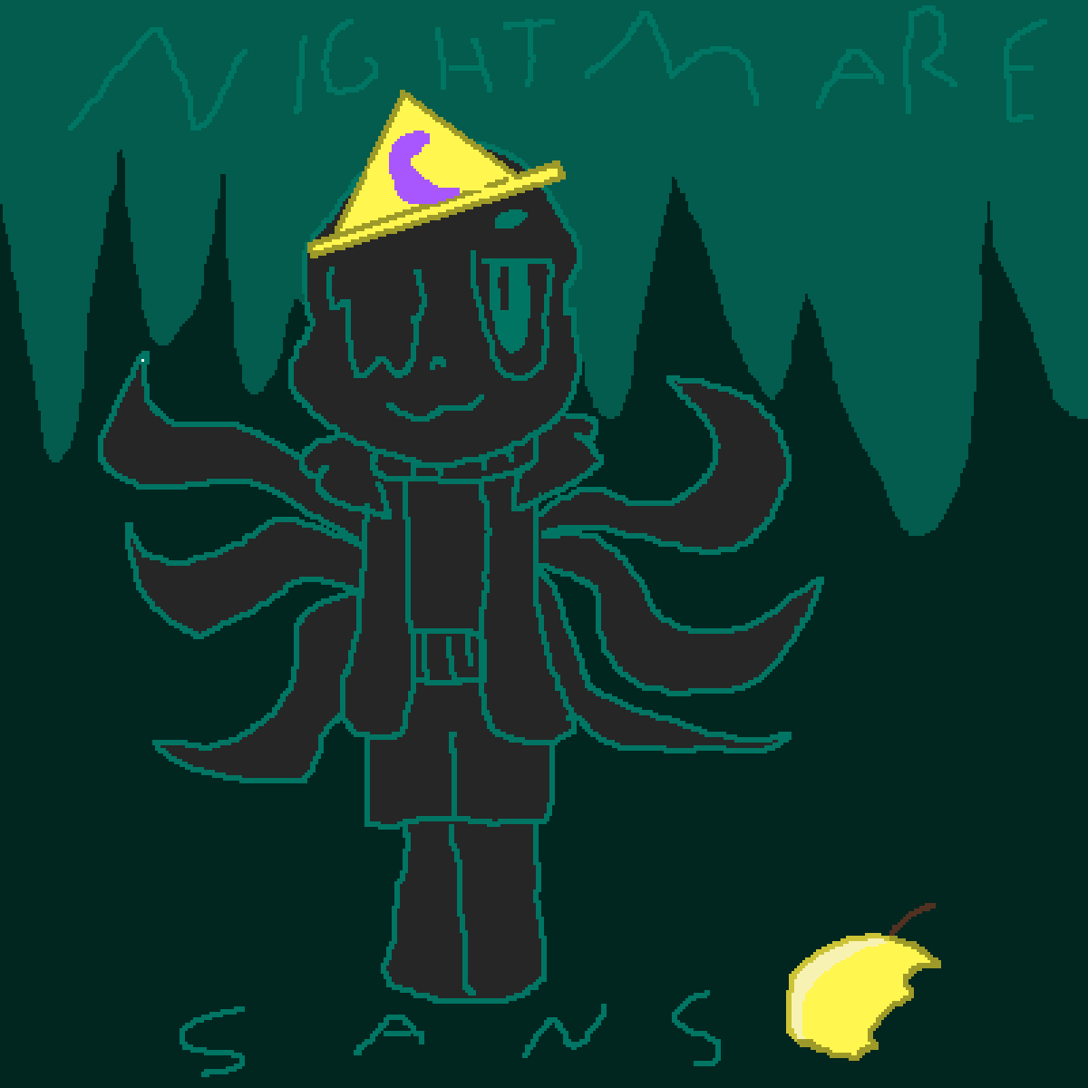 Pixilart - Nightmare Sans REDRAW by inhale