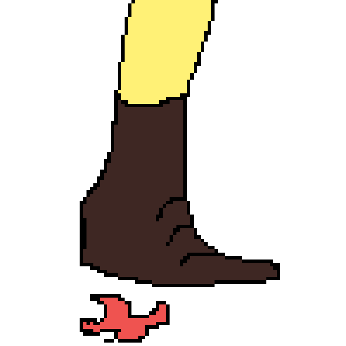 Pixilart - Boot crushing a worm by xoxofoxho