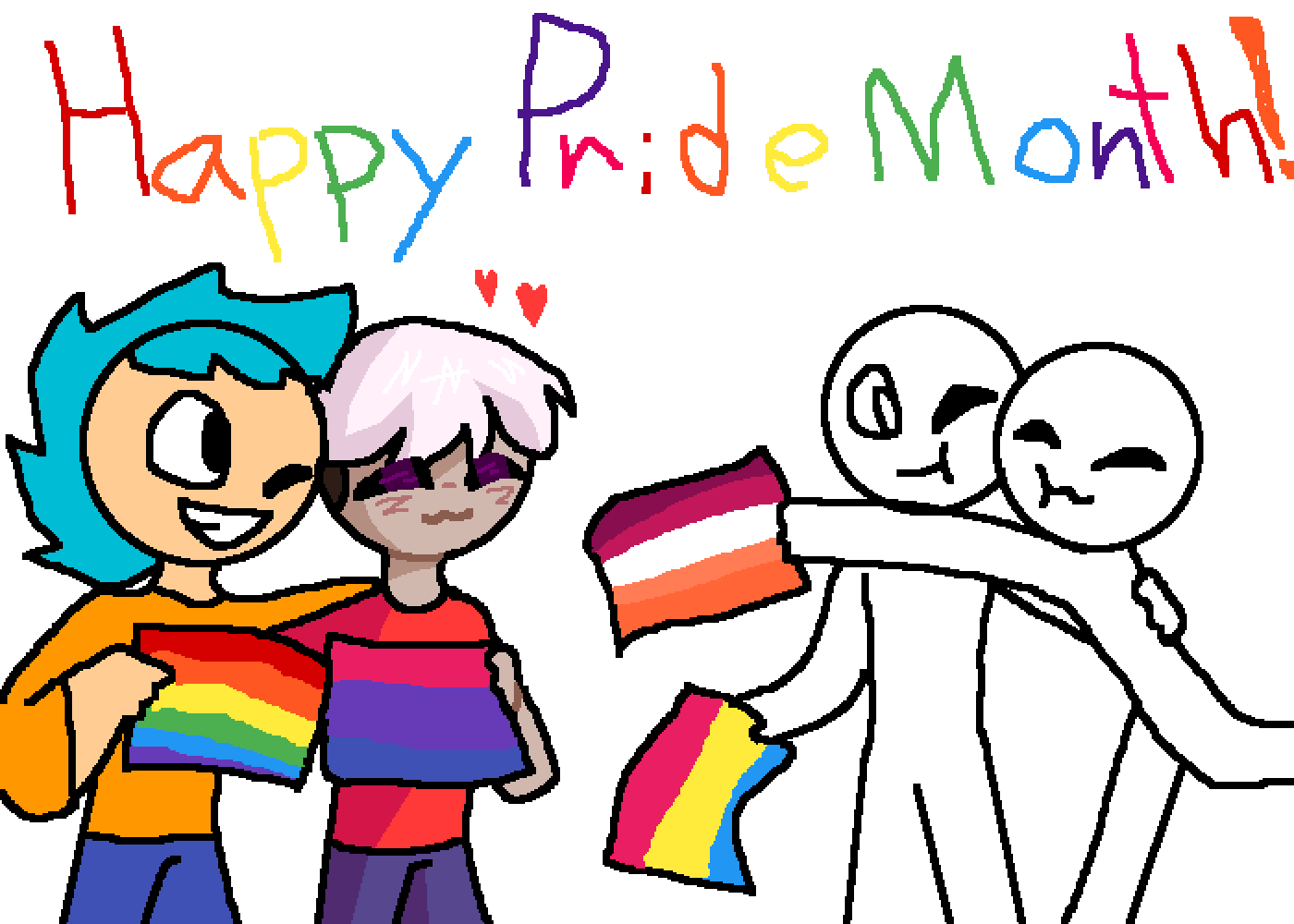 Editing Happy Pride - Free online pixel art drawing tool - Pixilart