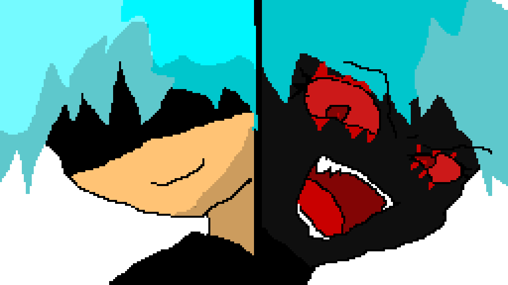 Pixilart - You and your evil side COLLAB by CaptinMangletty