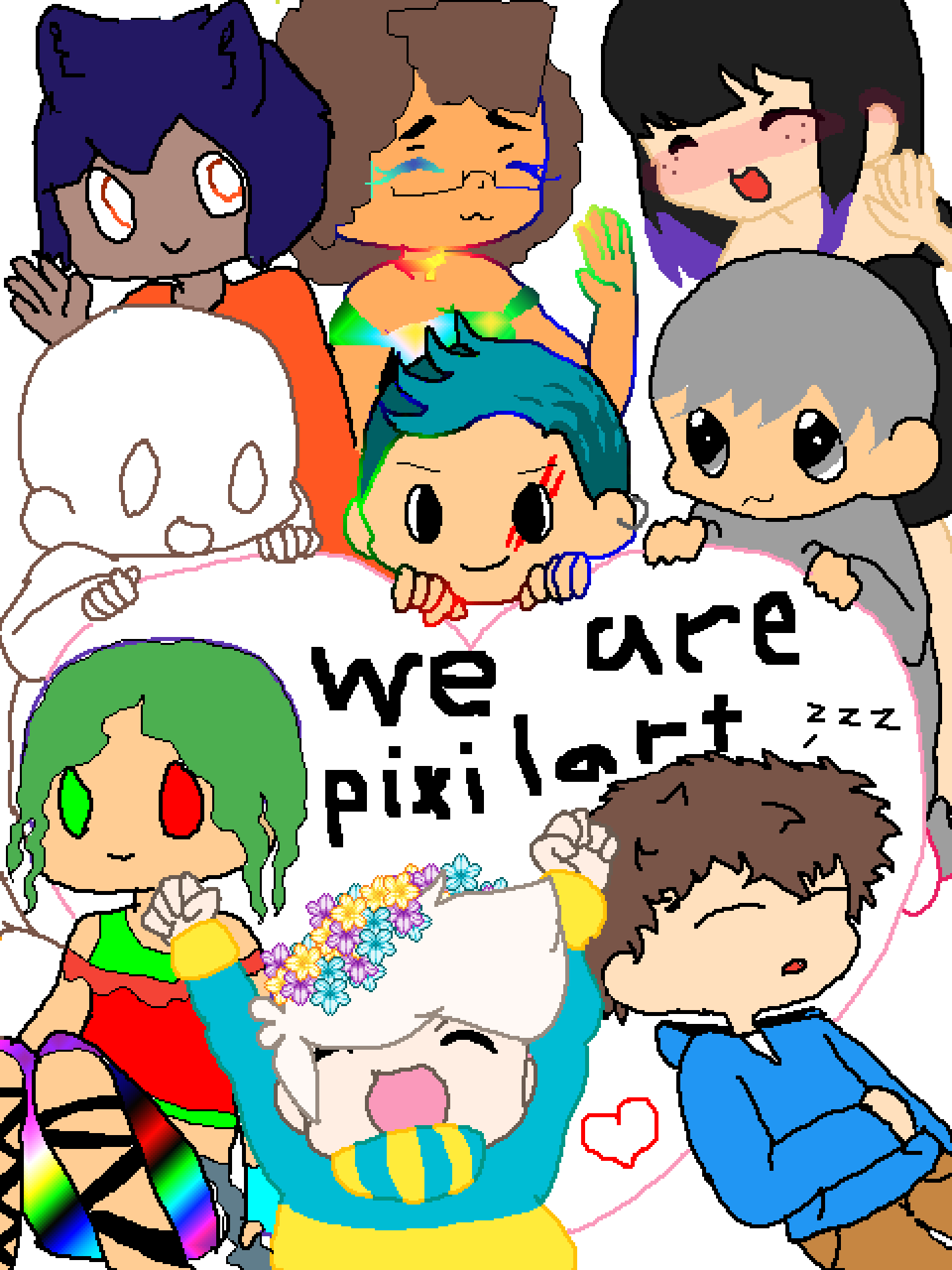 Editing we are pixel art - Free online pixel art drawing tool - Pixilart