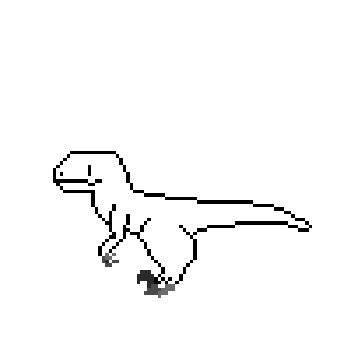 Pixilart - Raptor sprite base by PuppyRex