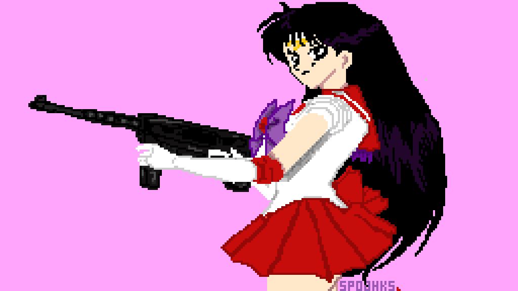 Pixilart - sailor mars. by spoohks