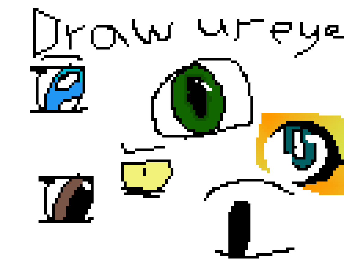 Editing Draw your eye - Free online pixel art drawing tool - Pixilart