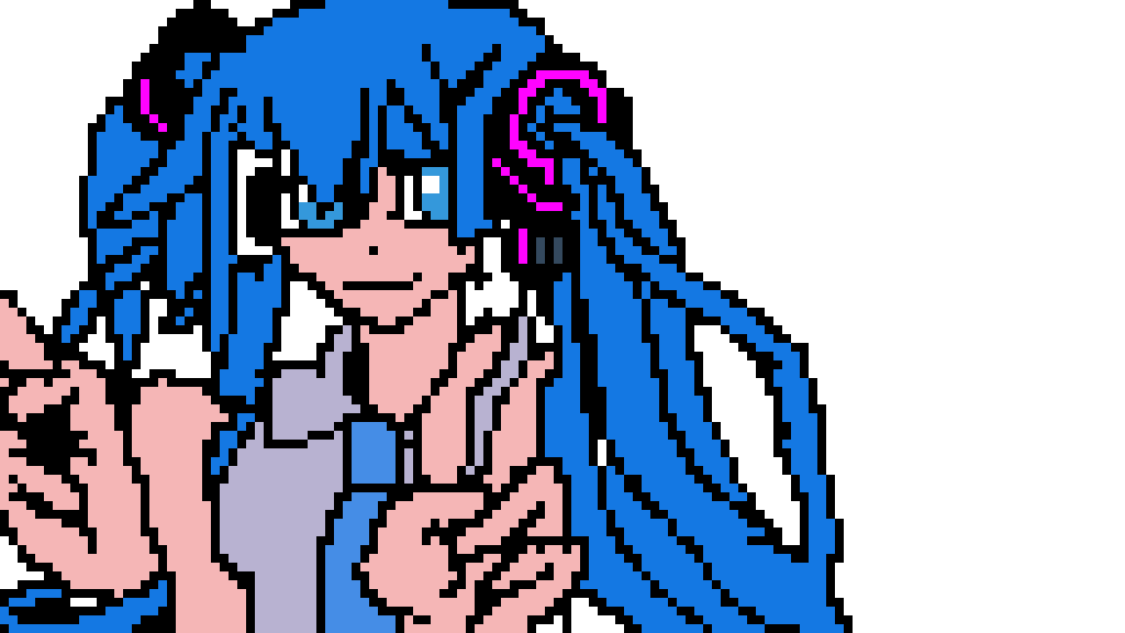 Pixilart - Hatsune Miku by SuperDuperSuper