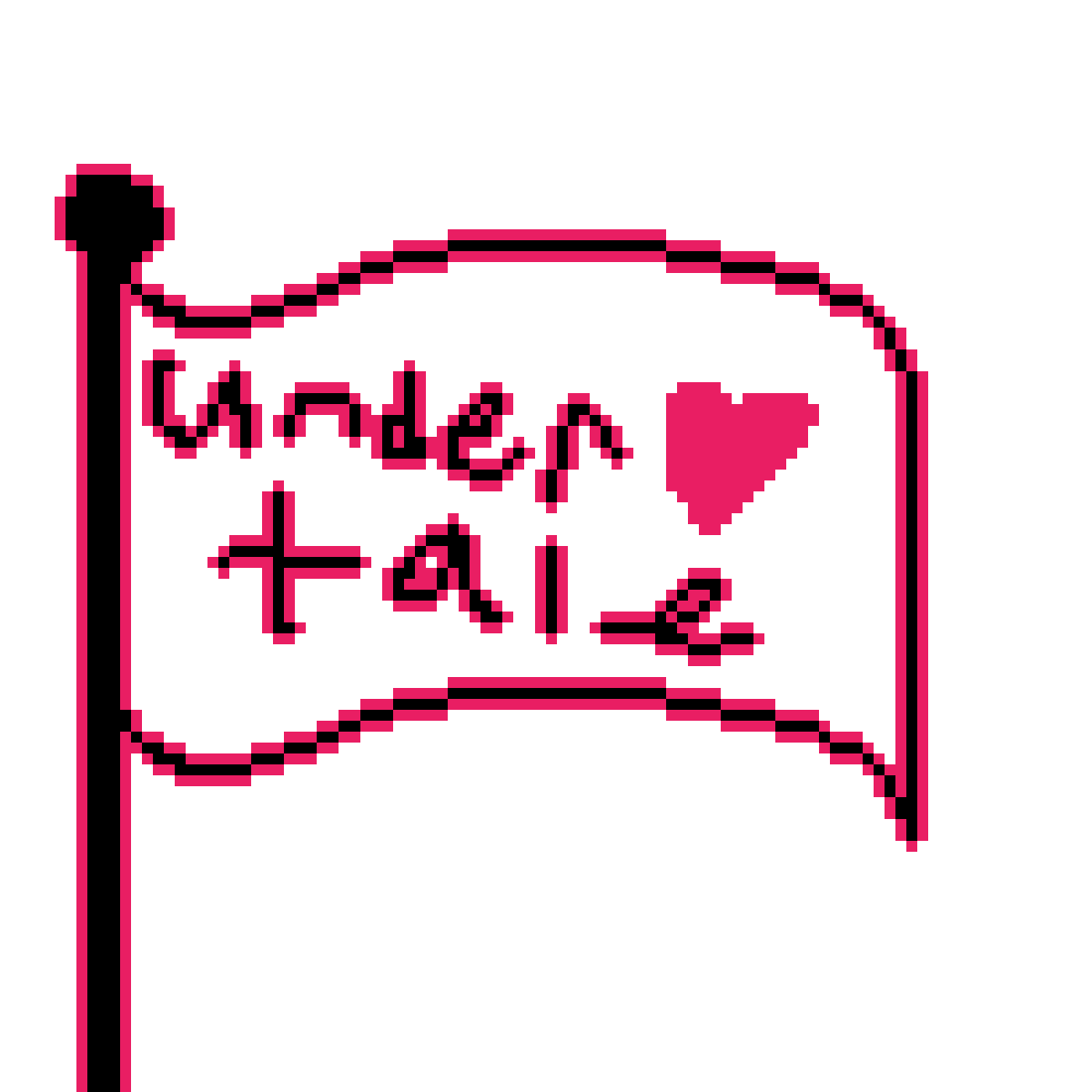 Editing Undertale flag - Free online pixel art drawing tool - Pixilart