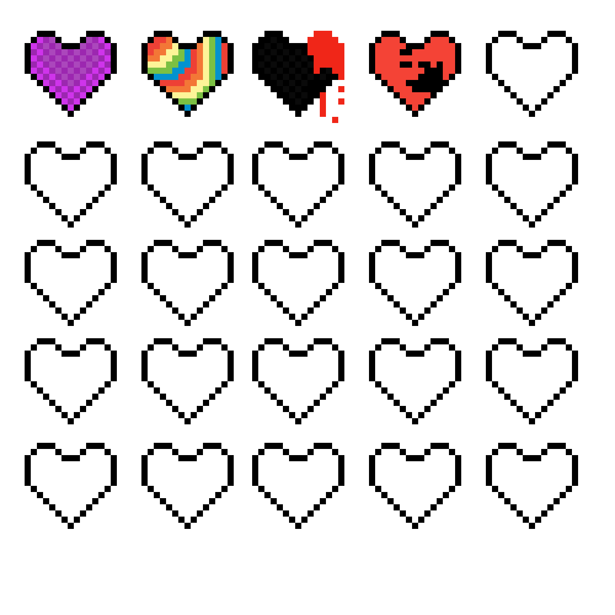 Editing Draw Your Heart - Free online pixel art drawing tool - Pixilart
