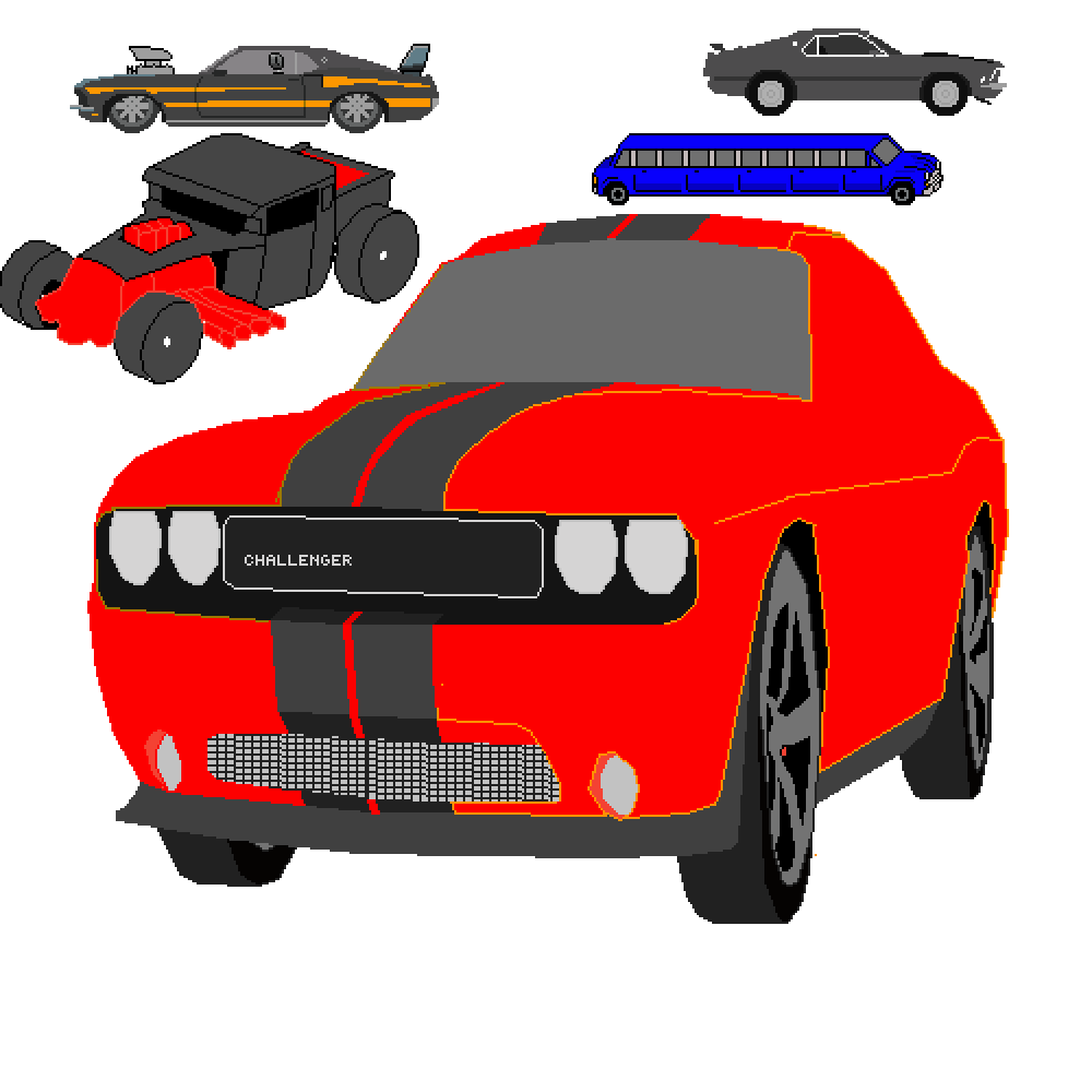Pixilart - Some of my many cars by UnnamedRacing