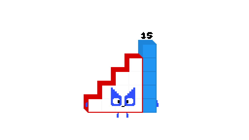 Pixilart - numberblock 15 mini gif by BrobieDrawings