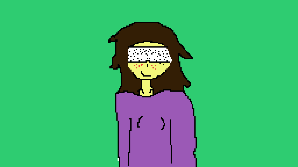 Pixilart - Pixel blindefolded girl by AnimeCuties