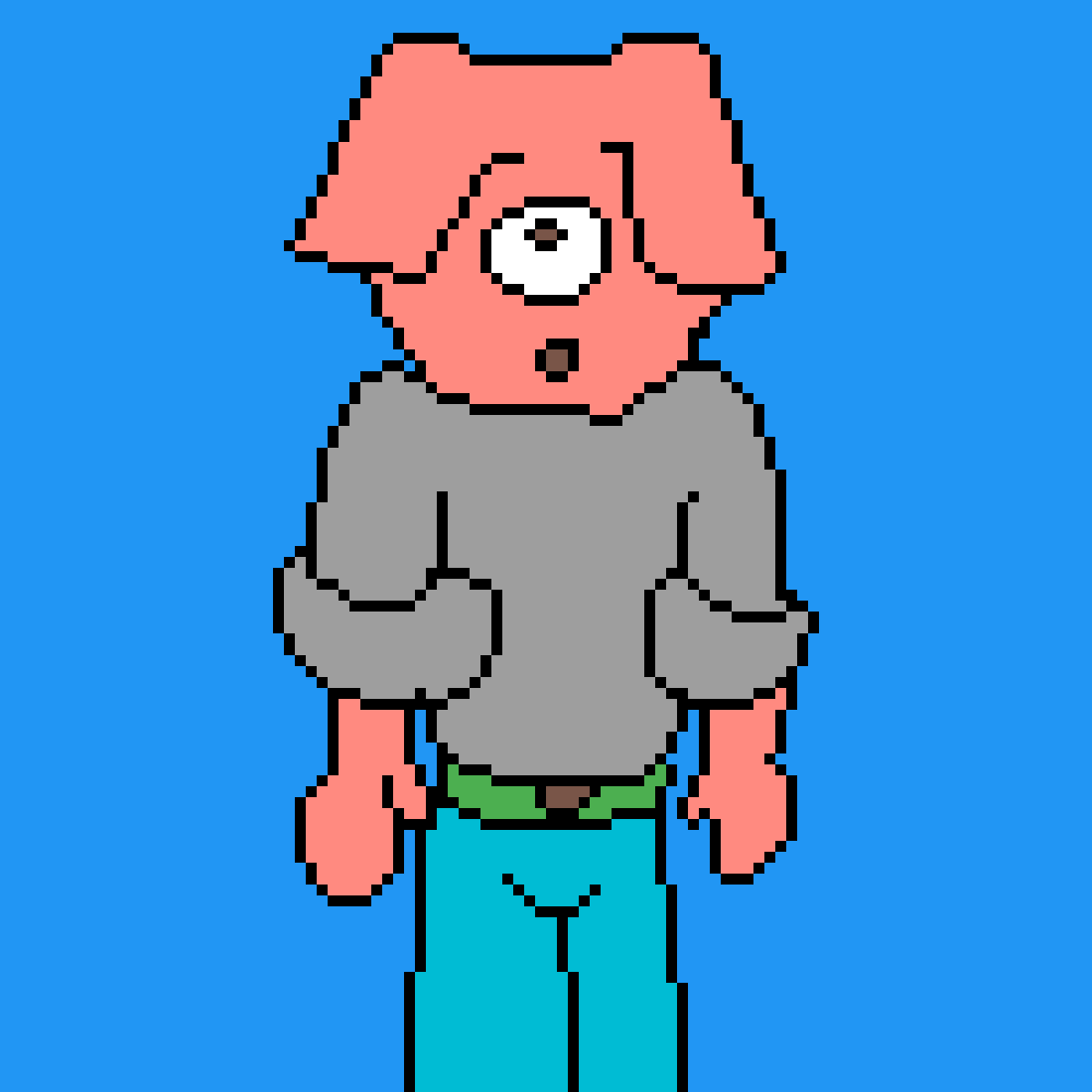 Pixilart - Cyclops Dog Humanoid by Mikesmulkowski