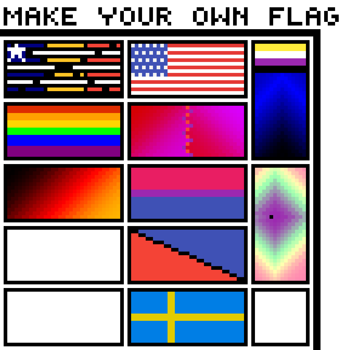 Editing Draw your own flag Collab - Free online pixel art drawing tool ...