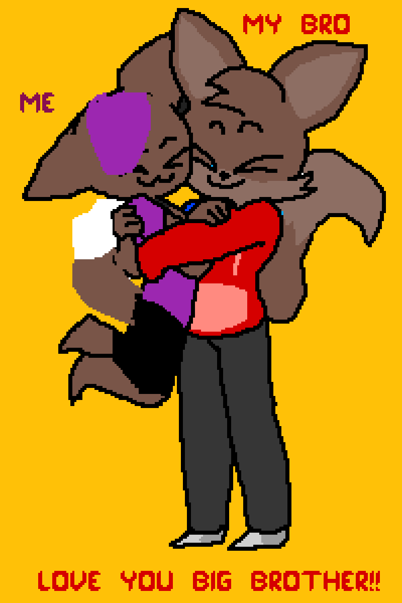 Editing Sibling hug - Free online pixel art drawing tool - Pixilart