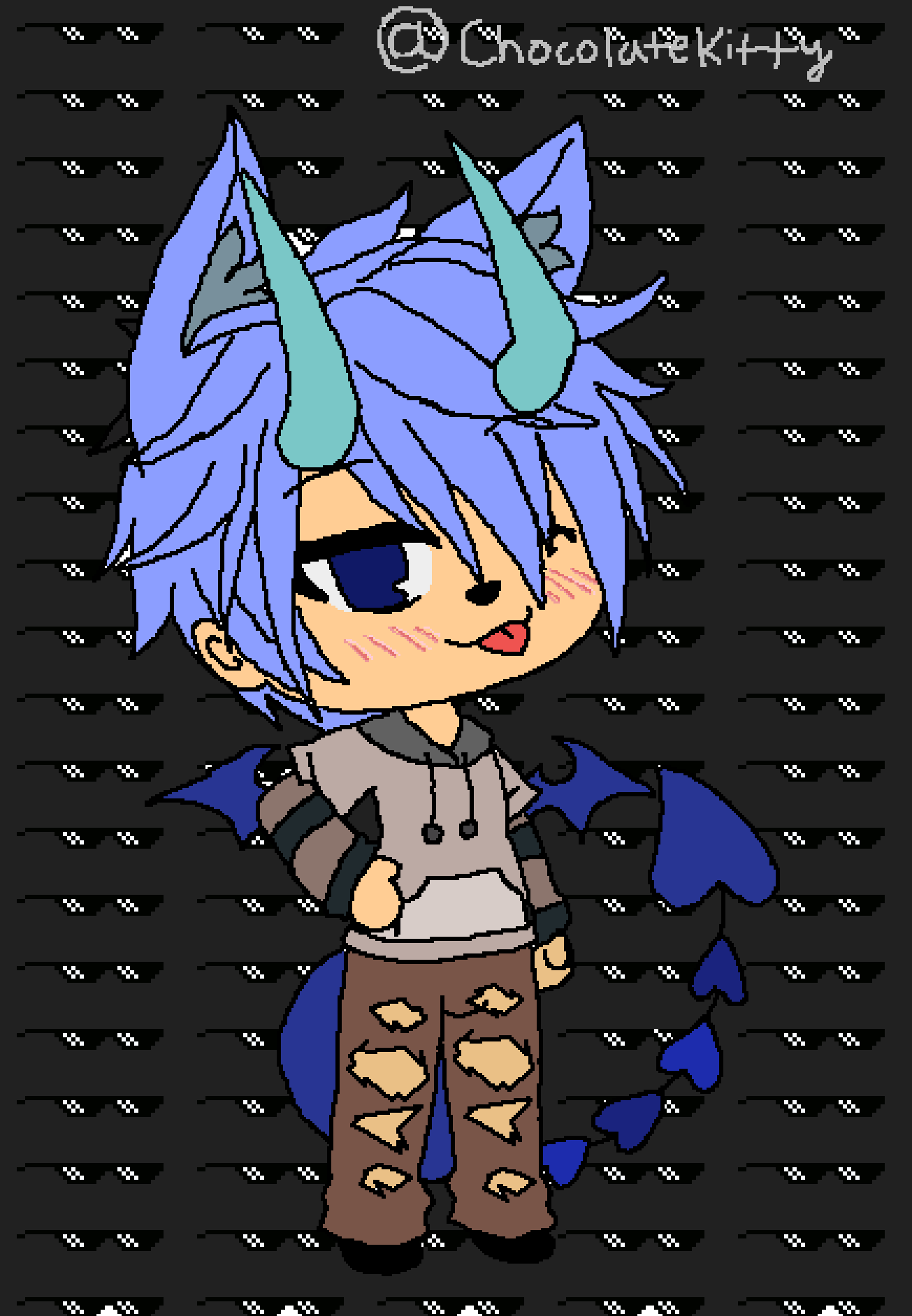 Editing Gacha boy - Free online pixel art drawing tool - Pixilart