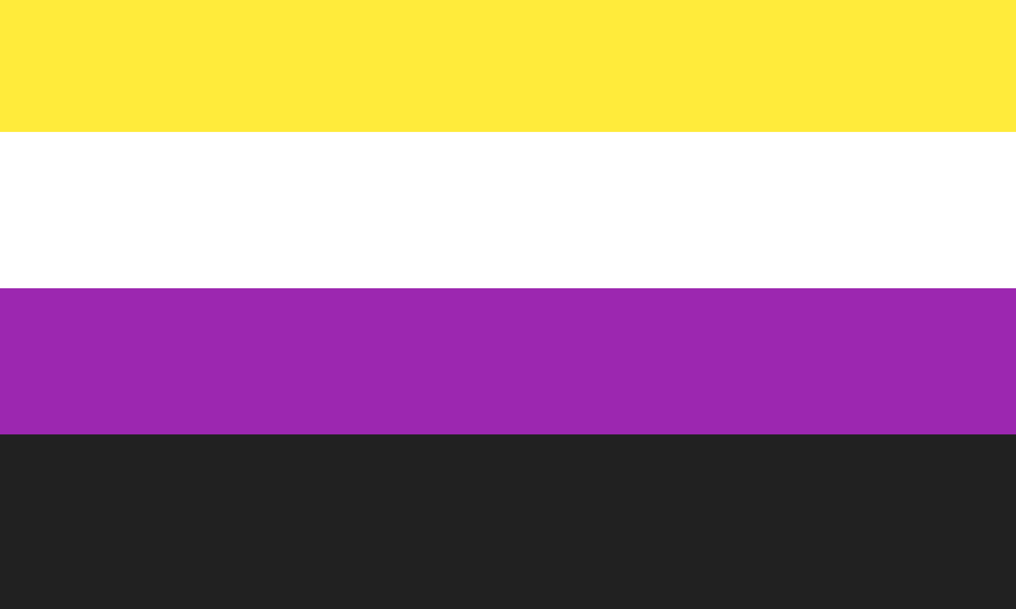 Pixilart - Non Binary Flag by The-Demon-Queen