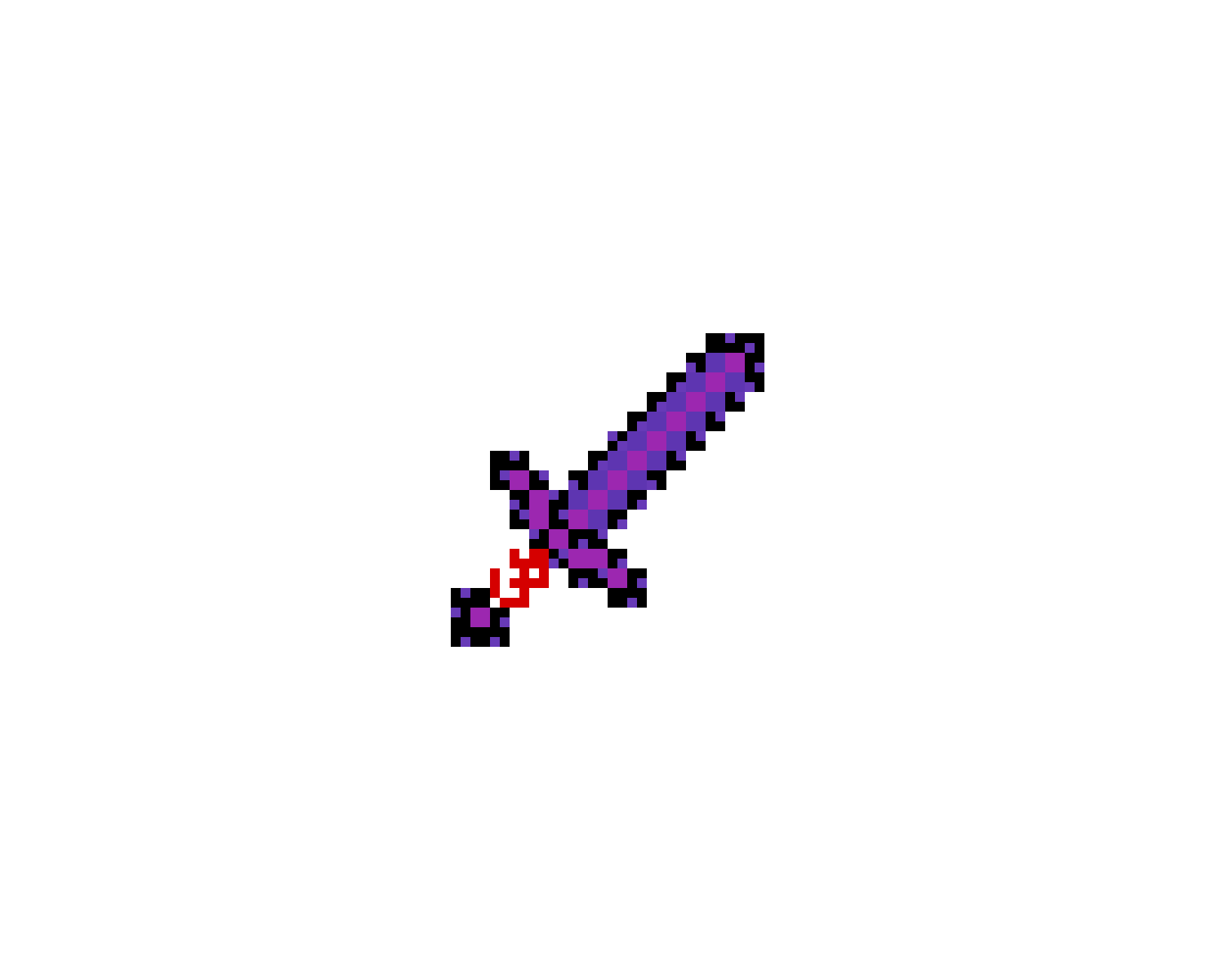 Pixilart - Nether portal sword by Blackwhite1