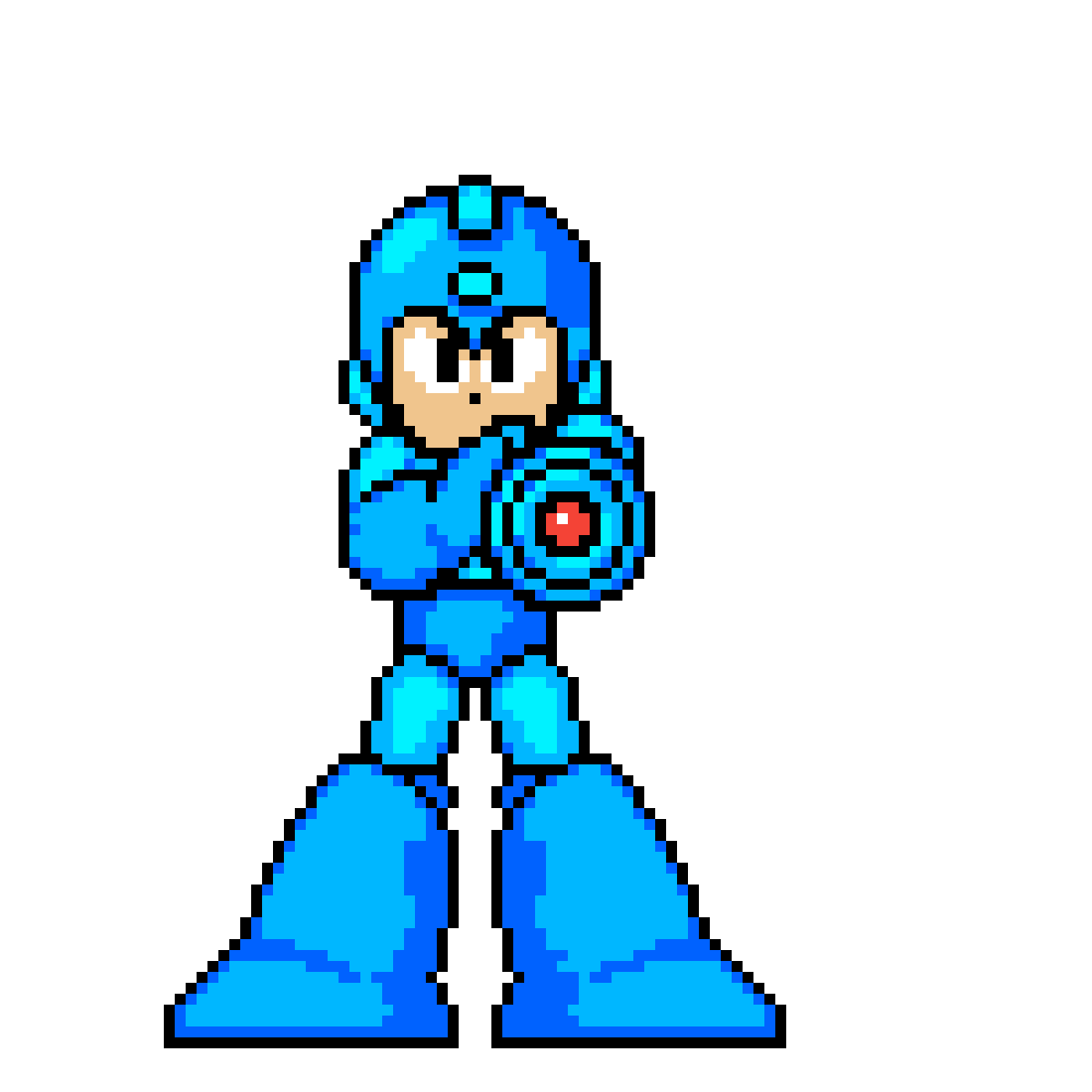 Pixilart - Mega Man PowerShot by Anonymous