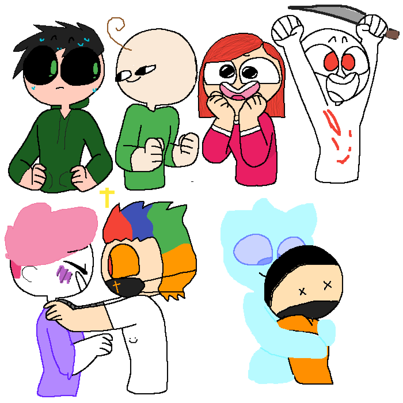 Pixilart - baldi no. by X-albertry