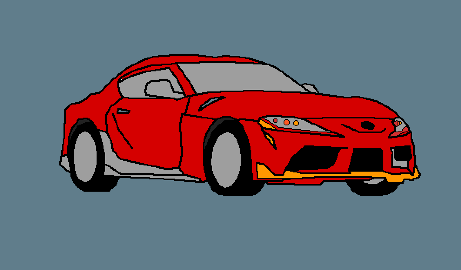 Editing 2020 toyota supra - Free online pixel art drawing tool - Pixilart