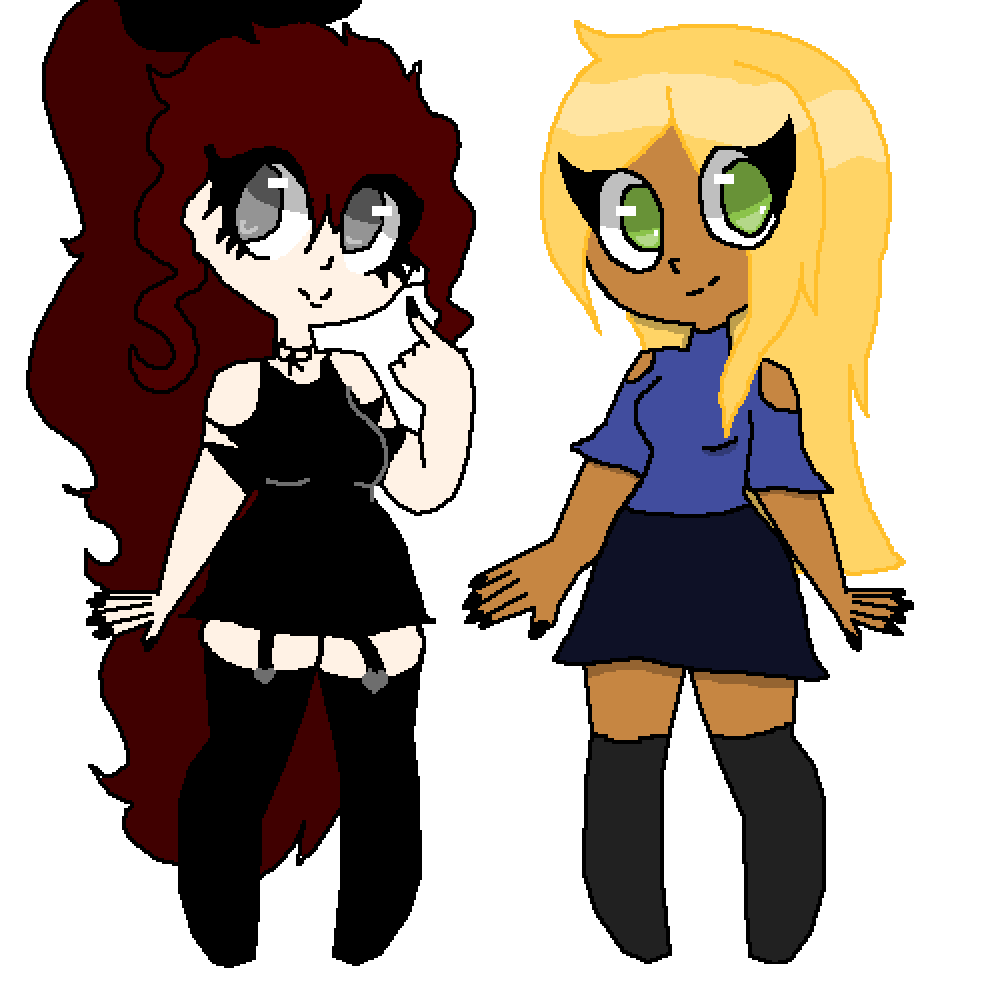 Pixilart - Ellie and Elly by YumYumBubblegum