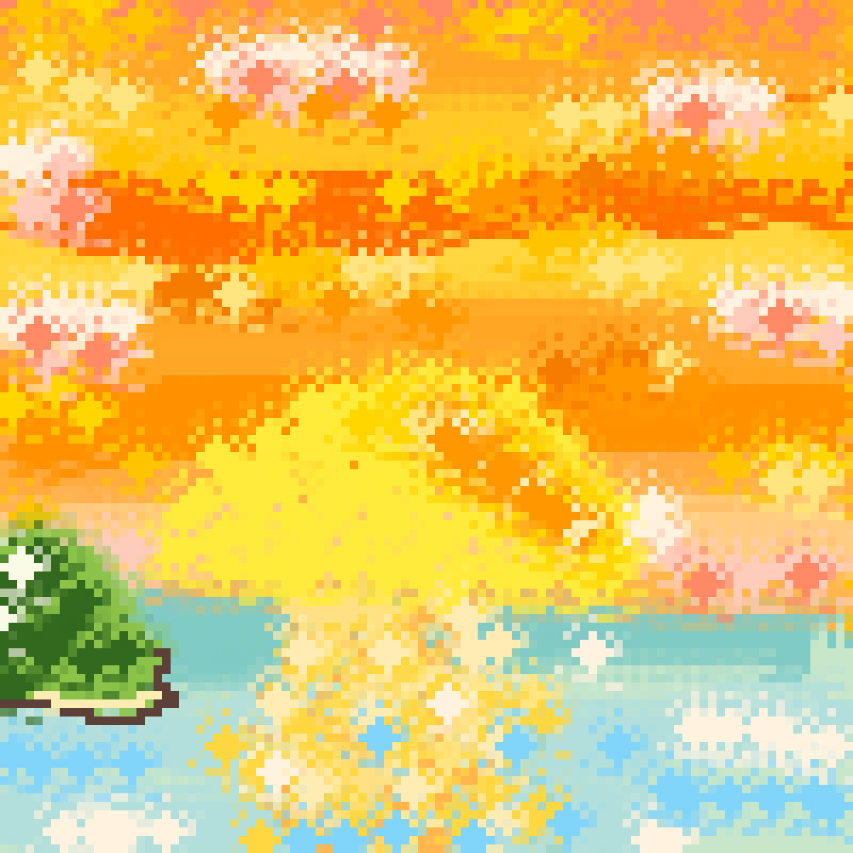 Pixilart - sunset by kittycat2403