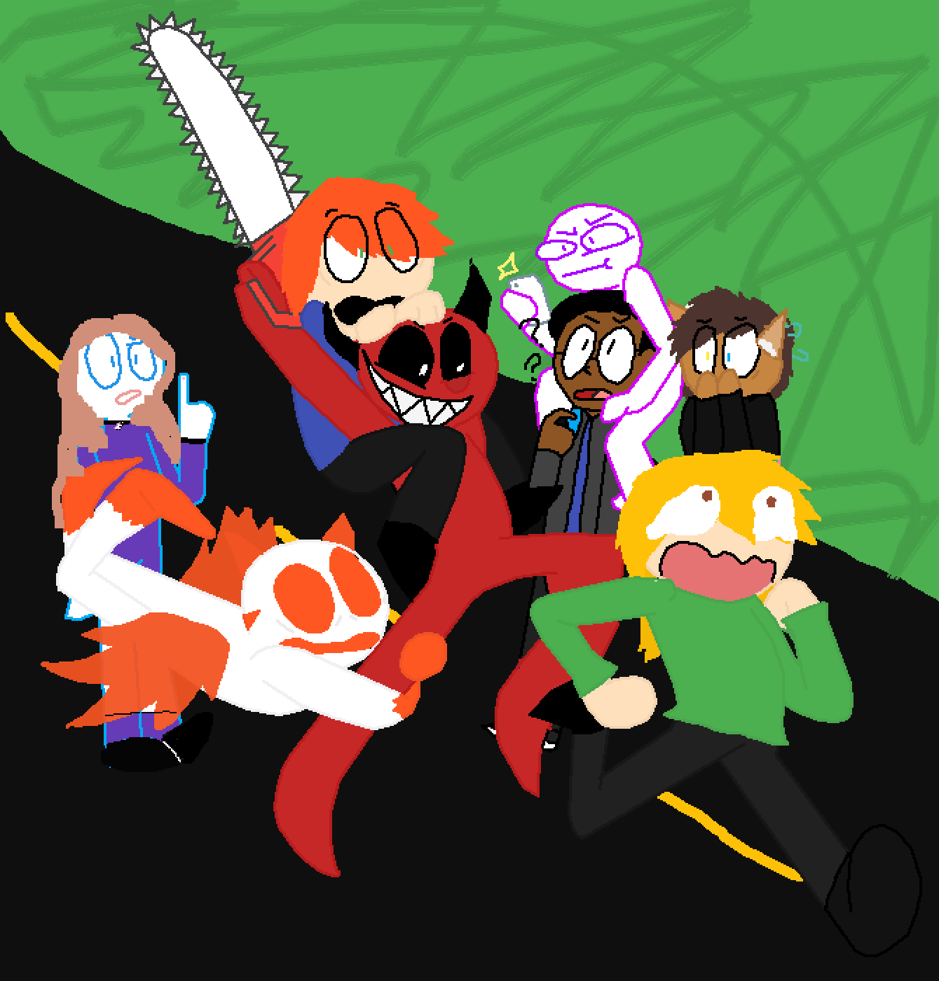 Editing chainsaw runner - Free online pixel art drawing tool - Pixilart