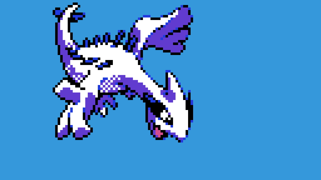 Pixilart - Pokemon: Lugia by ScorchingFires1