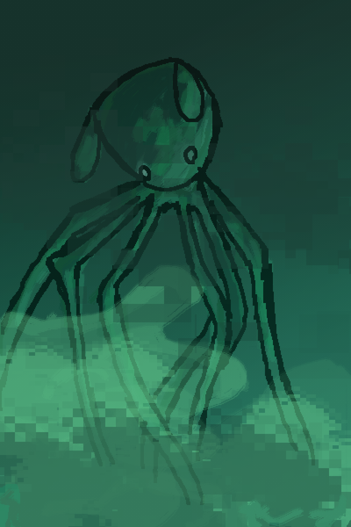 Pixilart - T posing squid by PichuRage