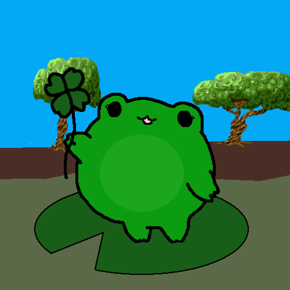 Pixilart - Cute Frog pfp Base by nightmare-ish