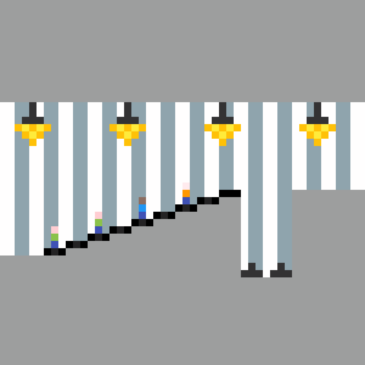 Pixilart - Escalator Pixel Art Gif by benct06