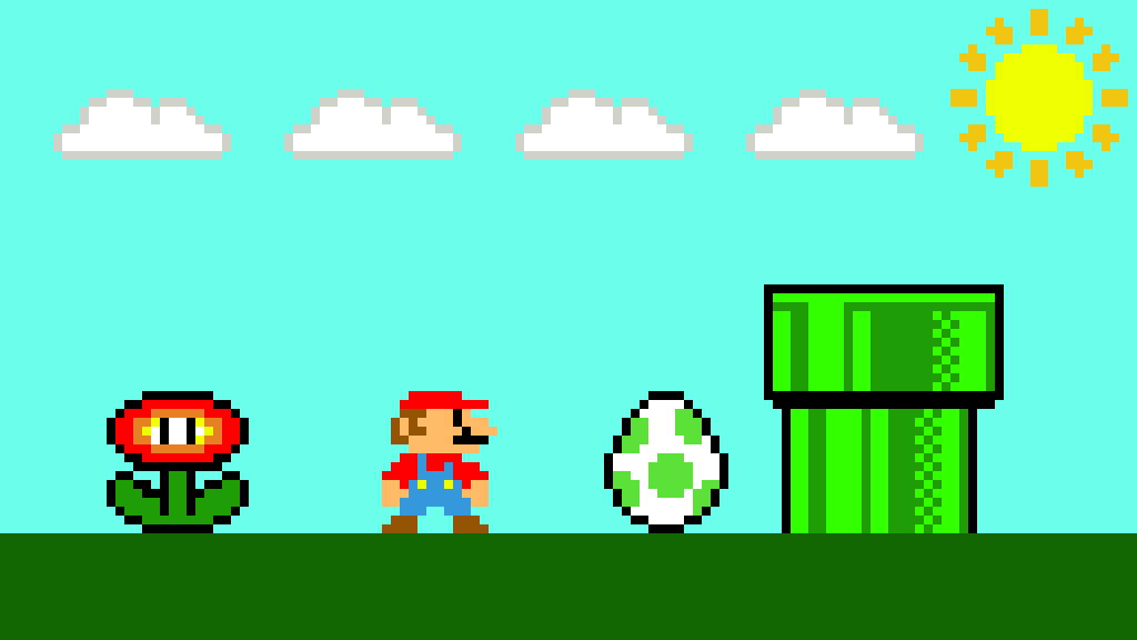 Pixilart - Mario Land by night76wing
