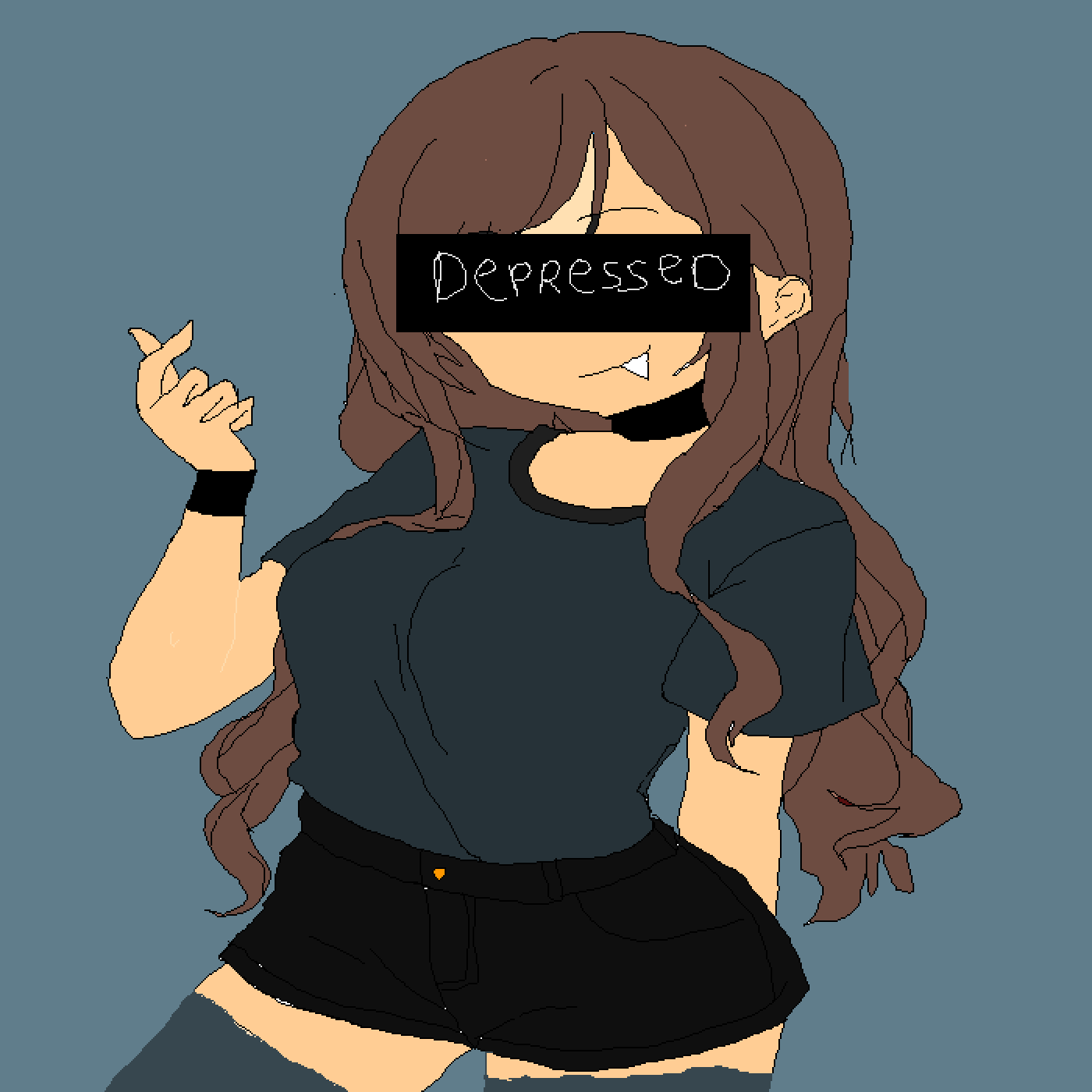 Editing Bailey is depressed - Free online pixel art drawing tool - Pixilart