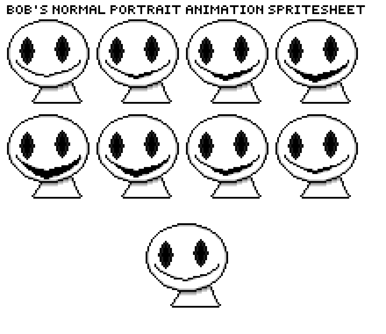 Pixilart - Bob Norm portrait sprites by bob-da-gloopie