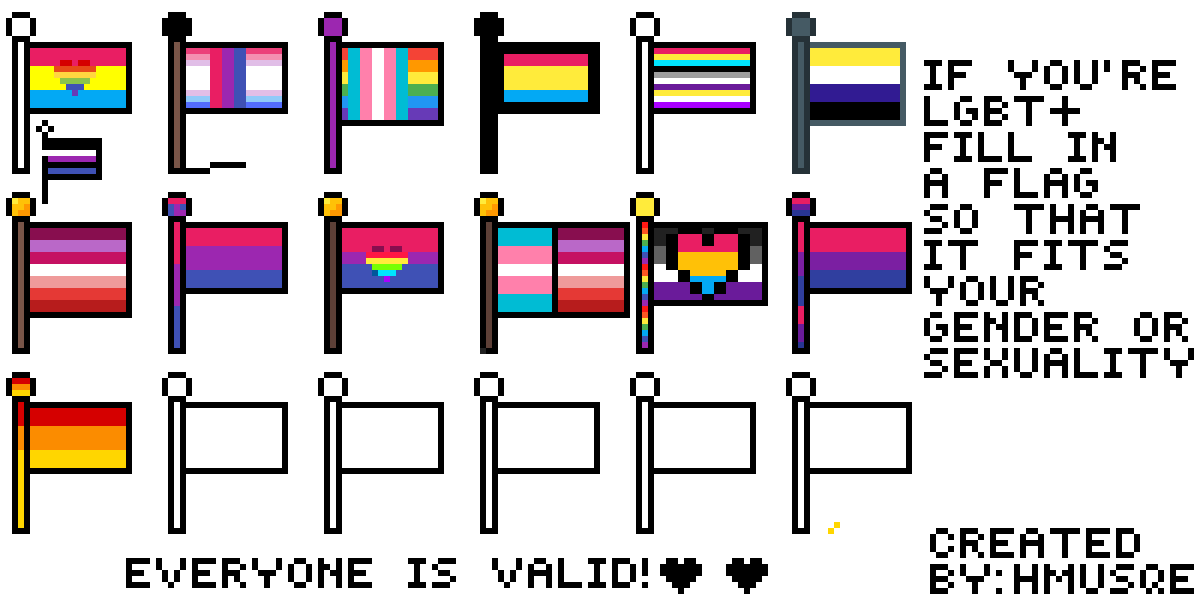 Editing flags - Free online pixel art drawing tool - Pixilart