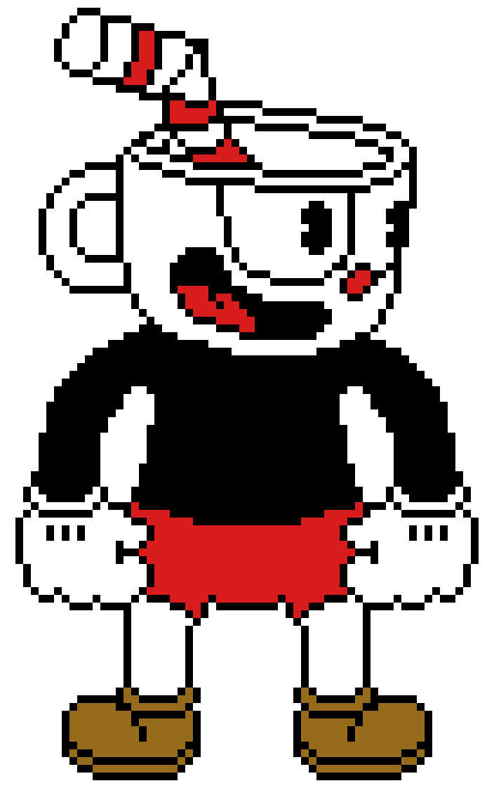 Editing cuphead - Free online pixel art drawing tool - Pixilart