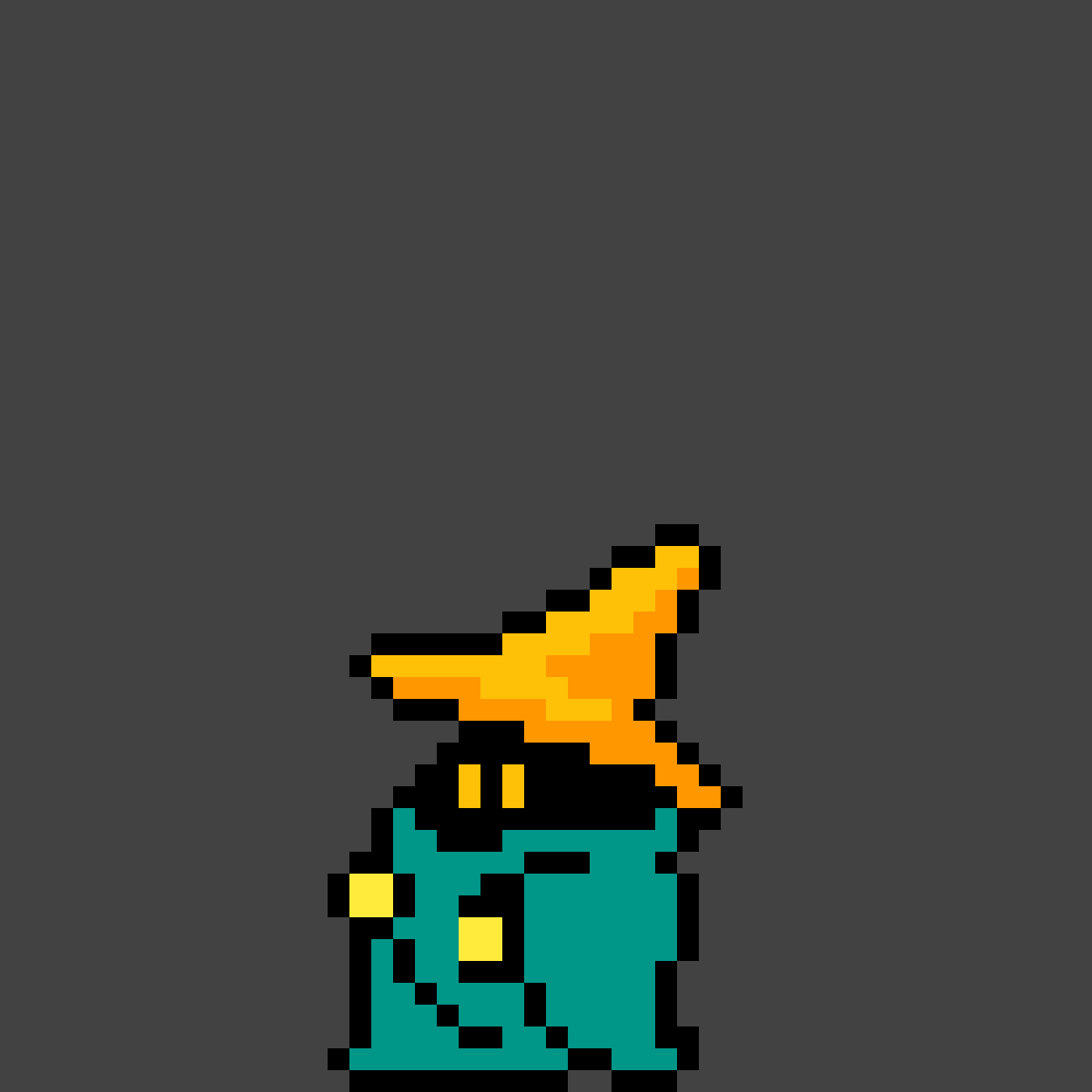 Pixilart - black mage by Crimsontiki